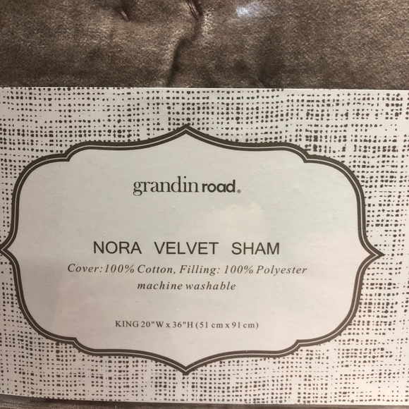 frontgate | Other | Frontgate Velvet Sham King Soft Lavender | Poshmark